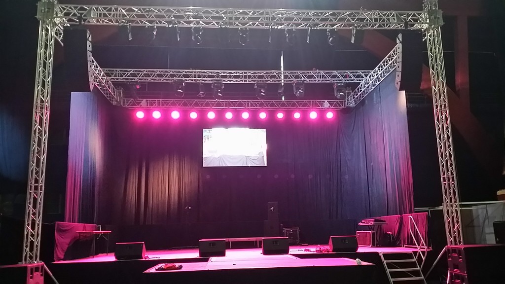 Ground-Support 12x10m – Traversengestell für Licht-Tontechnik | Music-Profis Company